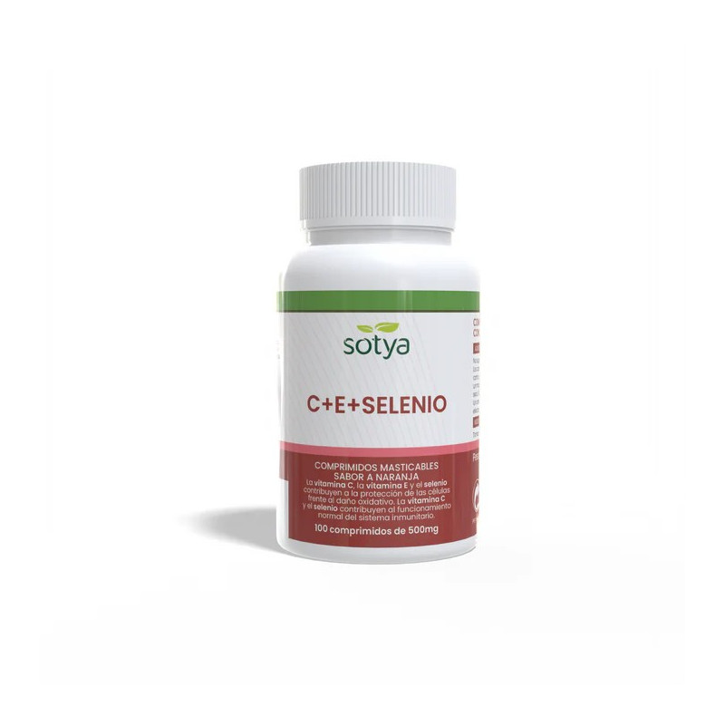 Vitamina C, E + Selenium Antioxidante 500mg 100 comprimidos Sotya ...